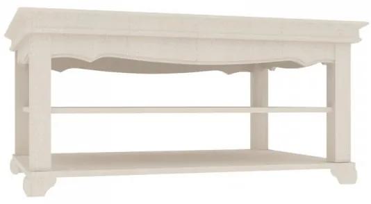Konferenční stolek Amelie provence - bílá provence