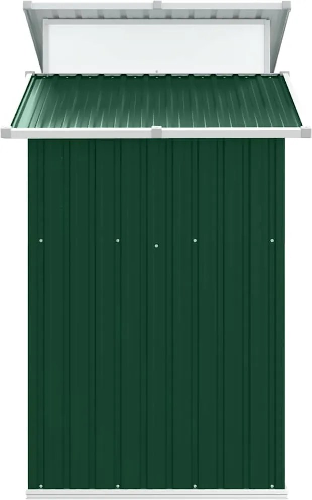 Zahradní kůlna zelená 270 x 130 x 208,5 cm pozinkovaná ocel 316242