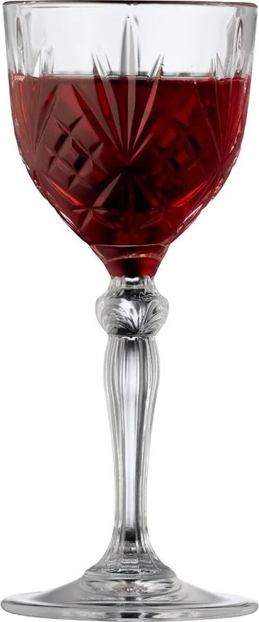 Křišťálové skleničky v sadě 4 ks na víno 140 ml Melodia – Lyngby Glas