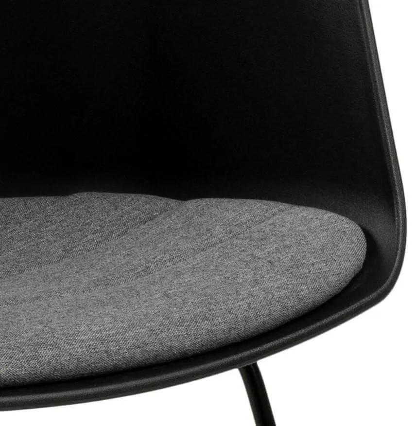 Intesi Židle Moon 40 Černý/šedý plastový polštář