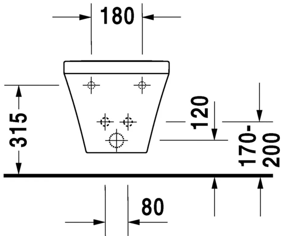 Duravit DuraStyle - závěsný bidet 37x62 cm 2286150000