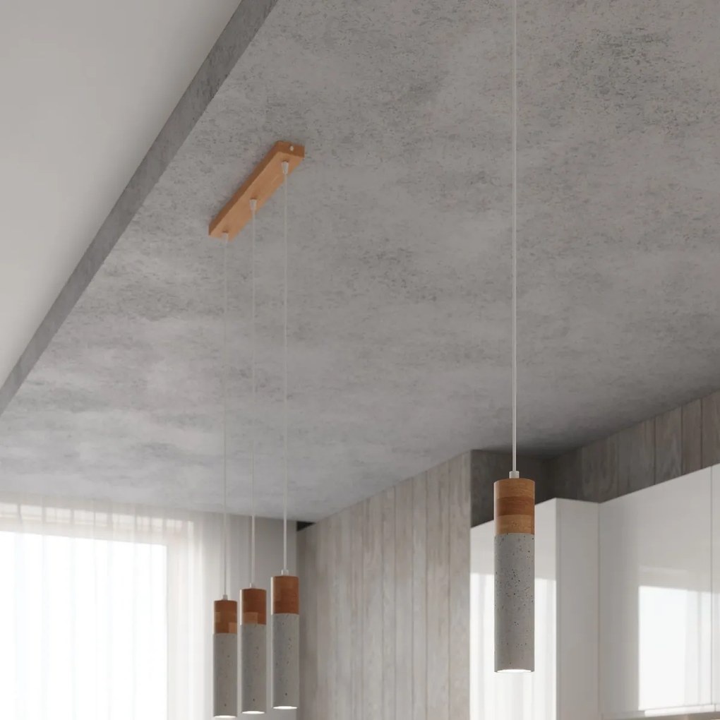 Sollux Lighting Závěsné svítidlo ZANE 2 šedé