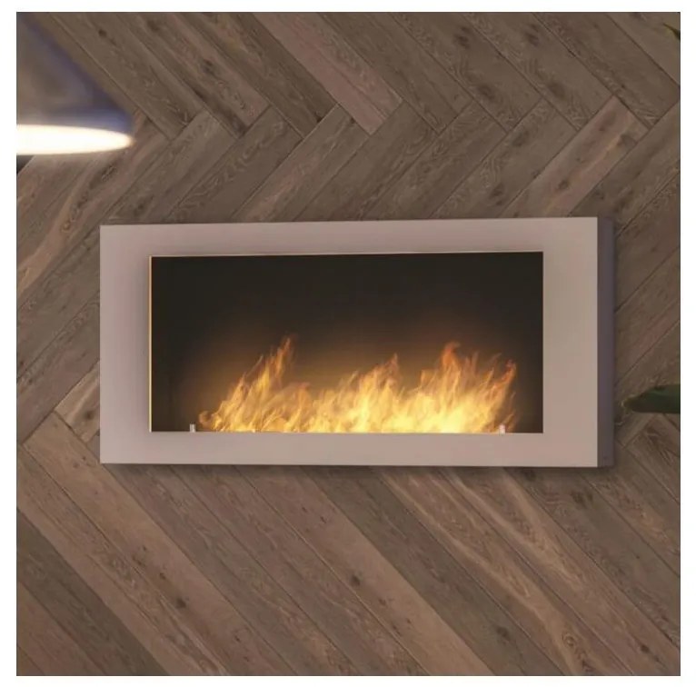 InFire | InFire - Nástěnný BIO krb 120x56 cm 3kW bílá | IF0015