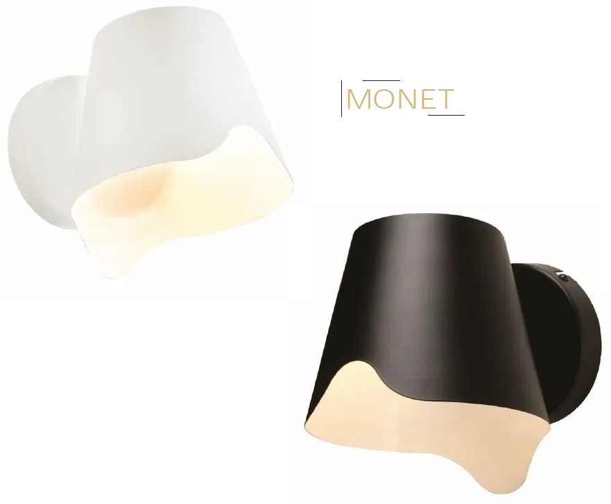 ACA DECOR Nástěnné svítidlo MONET max. 60W/E27/230V/IP20, černé