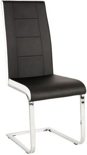 Jídelní židle H-629 - černá/bílá