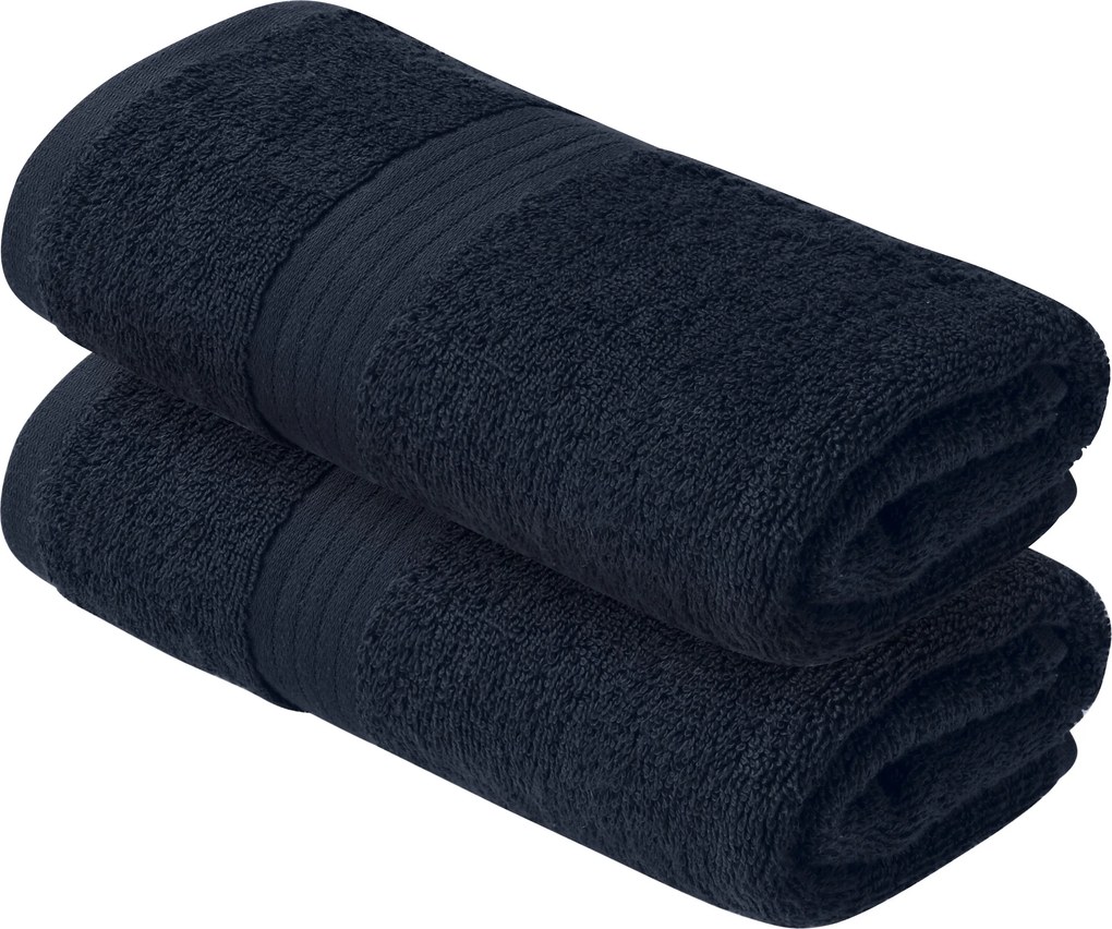 Livarno® Froté ručník, 50 x 100 cm, 500 g/m2, 2 kusy (modrá)