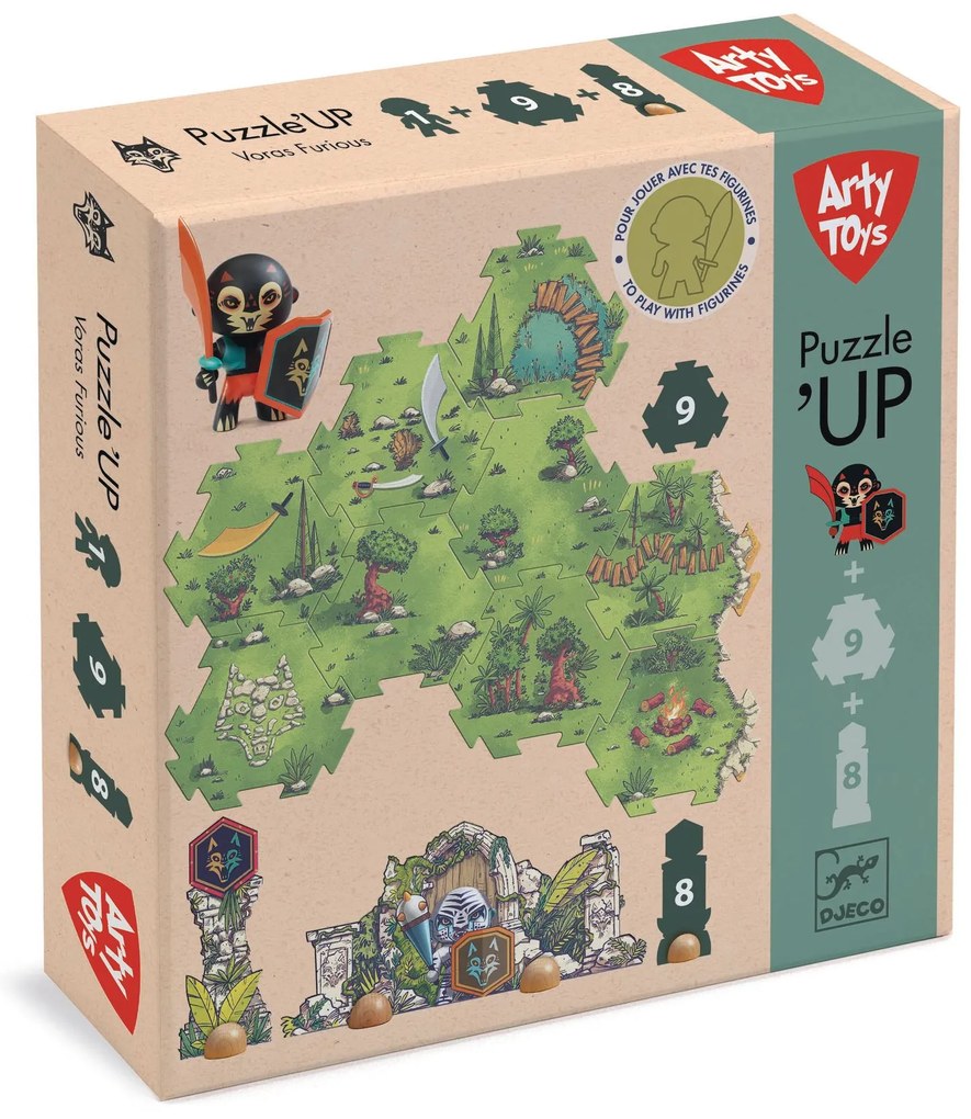 Arty Toys - Puzzl’Up – pirát Voras z klanu Furious -18 ks