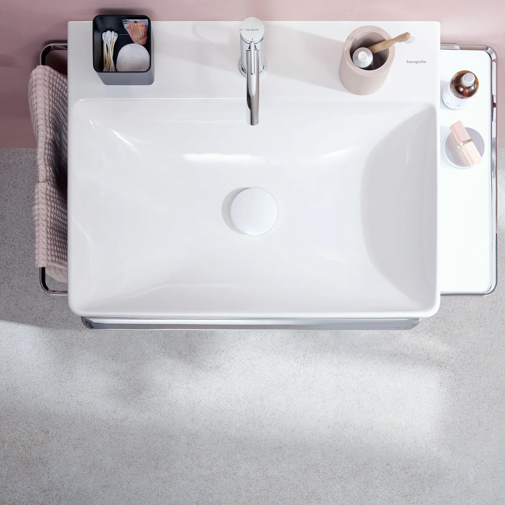 Hansgrohe Tecturis S, páková umyvadlová baterie 110 CoolStart EcoSmart+ s odtokovou soupravou, chromová, HAN-73314000