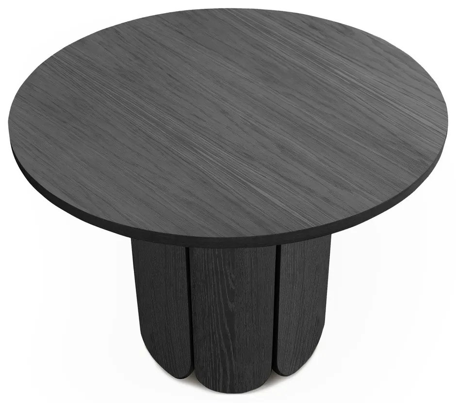 Kulatý jídelní stůl v dekoru dubu ø 98 cm Soft – Woodman