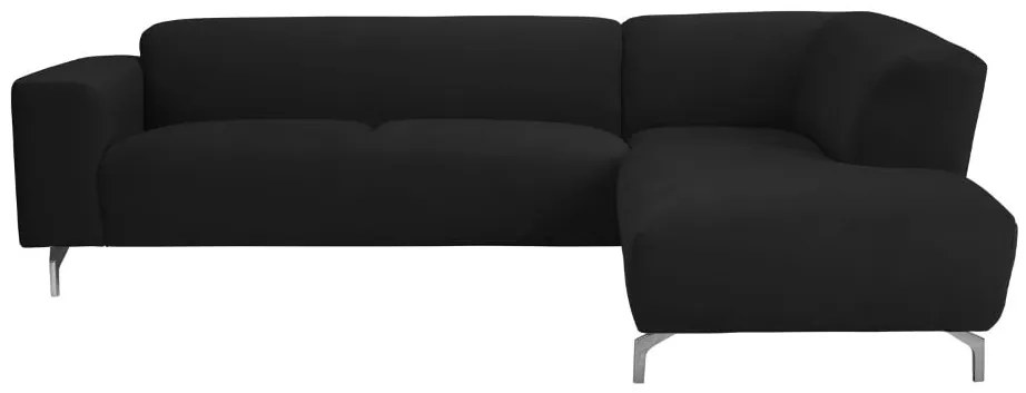 Černá rohová pohovka Windsor & Co Sofas Orion, pravý roh