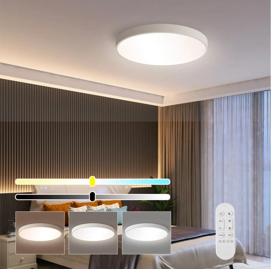 Immax NEO LITE SEMPLICI Smart strop svítidlo BÍLÉ 40cm 36W 2736 lm Tuya WiFi  BEACON