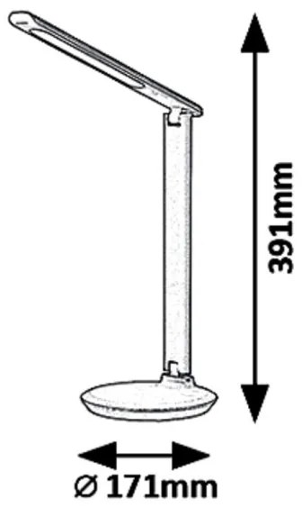 Rabalux 6979 - LED Stmívatelná stolní lampa OSIAS LED/9W/230V