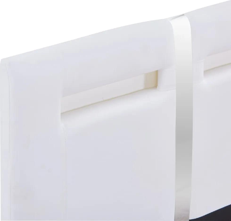 vidaXL Rám postele s LED světlem umělá kůže 90 x 200 cm [280851] Barva: cappuccino