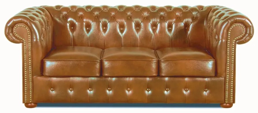FN Pohovka Chesterfield Classic 3 kůže koňak