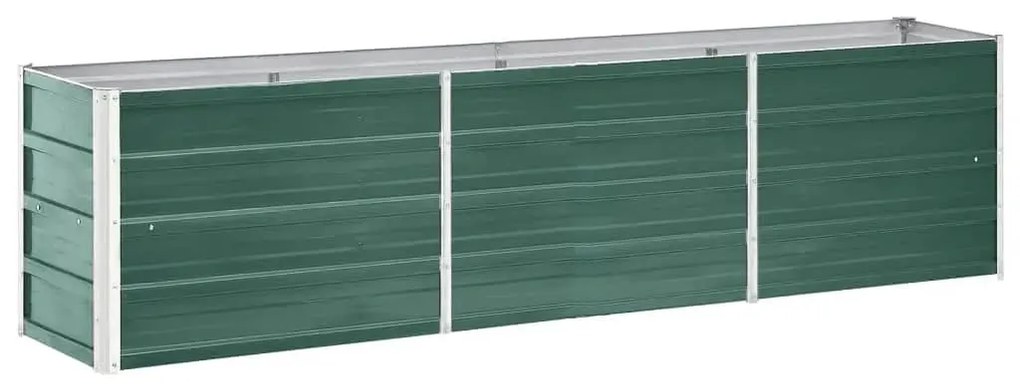 Vyvýšený záhon pozinkovaná ocel 240 x 40 x 45 cm zelený - Default Title