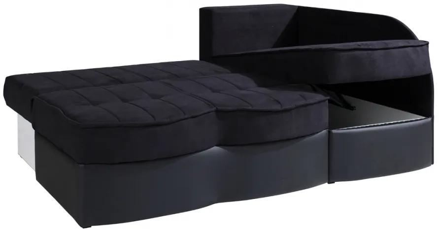 Rozkládací sedačka POKU  barevné varianty: černá/fialová