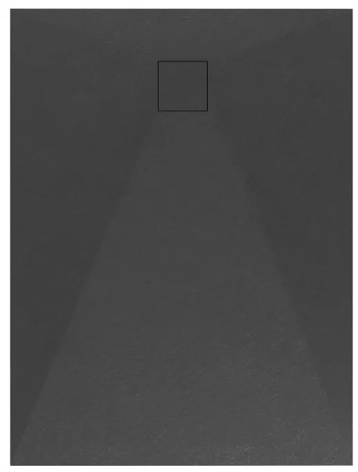 Erga Oldaf, SMC obdélníková sprchová vanička 120 x 80 cm, černá matná, ERG-GMA-OL-80120BK