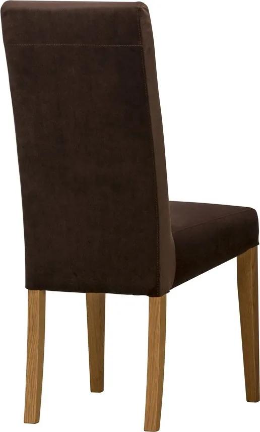Casarredo - Komfort nábytek Dřevěná jídelní židle LUCERA, Carabu výběr barev, (2ks) | barva: szy-dub-zlatý,potah: carabu 92