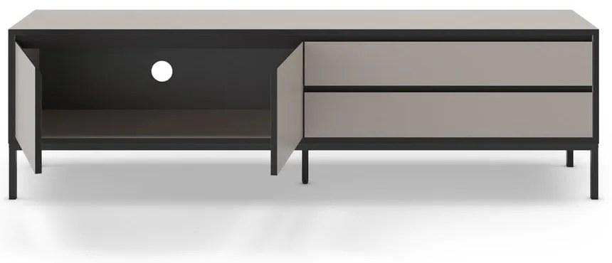 Šedo-béžový TV stolek 180x55 cm Lorenza – Marckeric