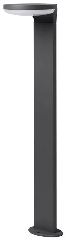 Nova Luce Venkovní sloupkové svítidlo ENZI tmavě šedý hliník akrylový difuzor LED 15W 3000K 180st. IP54