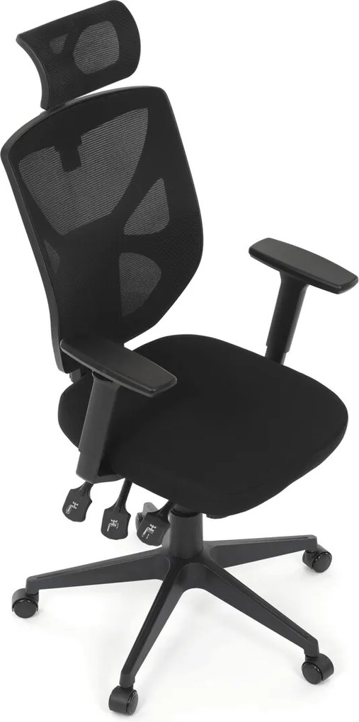 Ergonomická kancelářská židle EVRON - černá síťovina