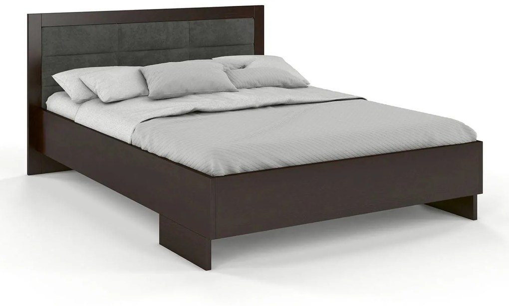 Zvýšená postel s čalouněným čelem - Kalmar - borovice,   ,  140x200 cm