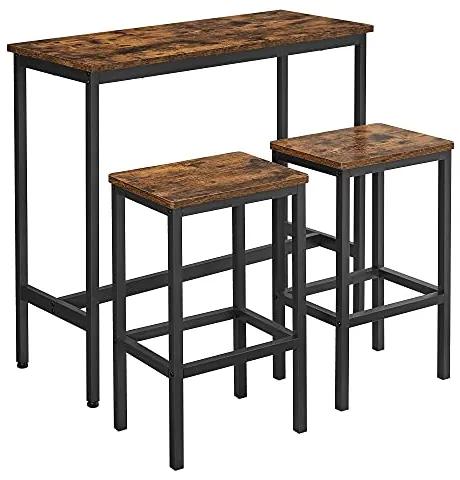 VASAGLE Barový set - stůl + 2 ks židle Industry