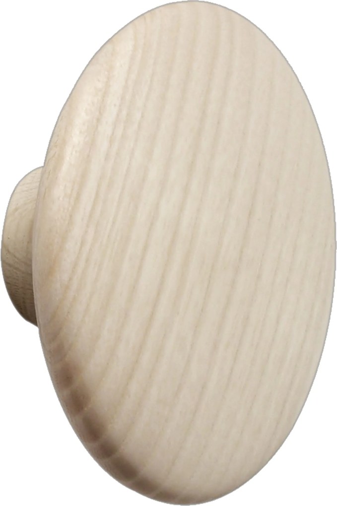 Háček na zeď Dots Wood 6,5 cm světlý jasan