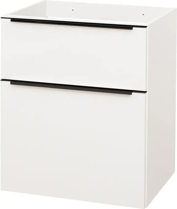 Mereo Mereo, Mailo, koupelnová skříňka 61 cm, bílá, dub, antracit, CN510SB