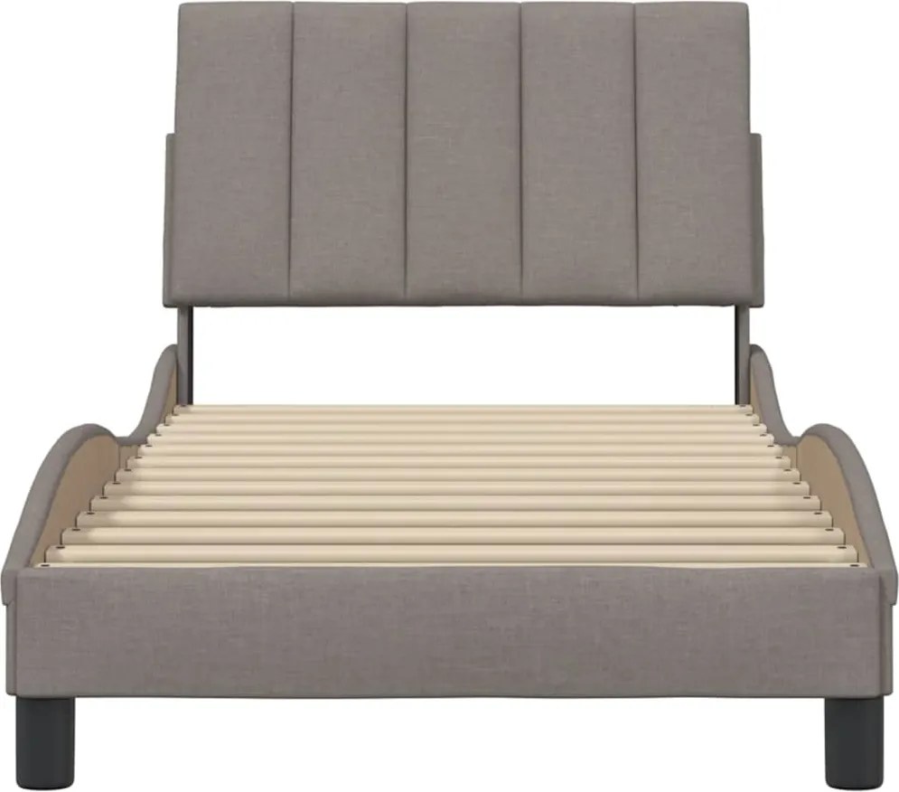 Rám postele bez matrací Hanko taupe 90x190 cm textil 3310360