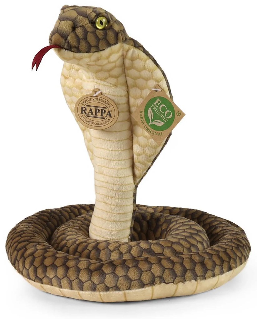 Rappa plyšový had kobra 127 cm, eco-friendly