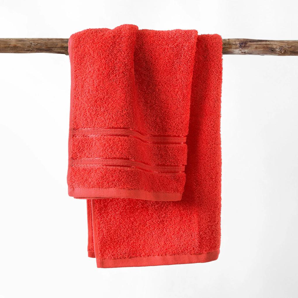 Goldea froté ručník / osuška nela - červený 70 x 140 cm