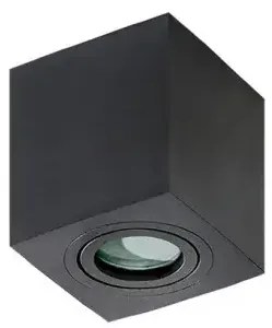 Moderní bodové svítidlo Brant square černé