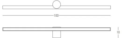 Zambelis 22126 - LED Koupelnové osvětlení zrcadla LED/21W/230V 100 cm IP54