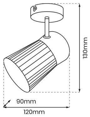 Bodové svítidlo BEST 1xE14/40W/230V zlatá