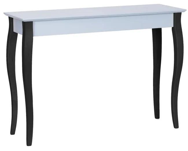 Světle šedý konzolový stolek s černými nohami Ragaba Lilo, šířka 105 cm