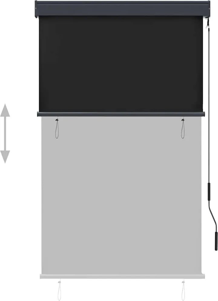 Venkovní roleta 100 x 250 cm antracitová 145958