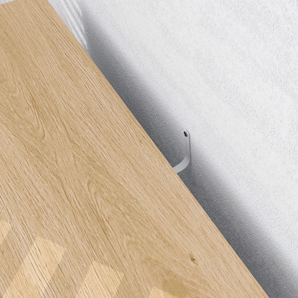 HOMCOM Koupelnová skříň, Úložná skříň s otevřenými oddíly a skříňkou, velikost koupelnové skříně 80D x 35Š x 70V cm, přírodní dřevo
