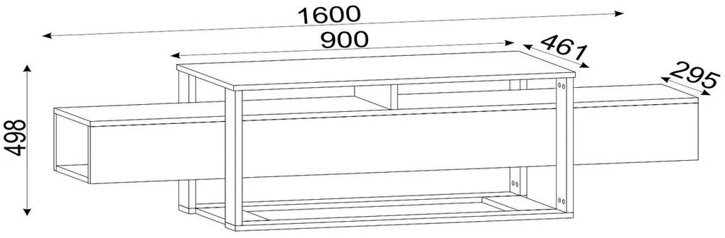 Televizní stolek BENDIGO marble