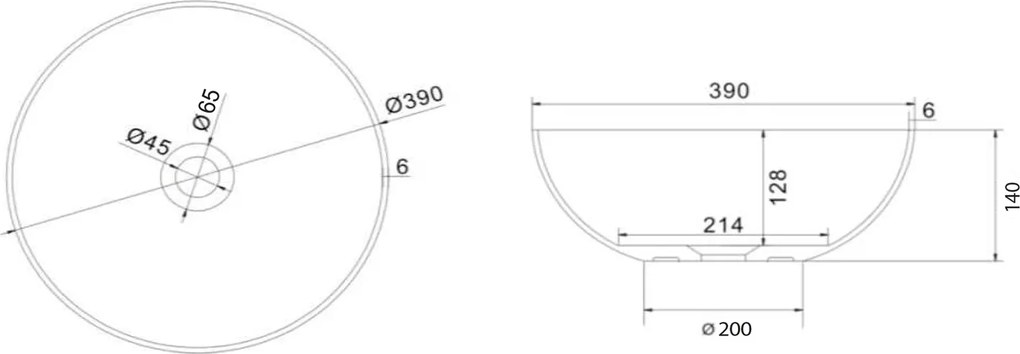 Sapho Formigo betonové umyvadlo na desku 39 cm zelená FG323