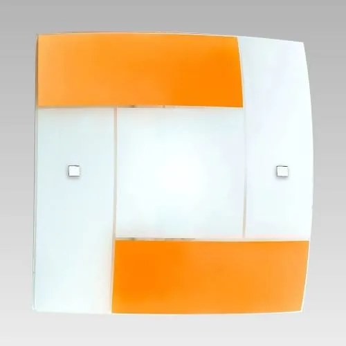 Stropní přisazené osvětlení SINUS, 2xE27, 60W, 38x38cm, hranaté, oranžové Prezent SINUS 1393