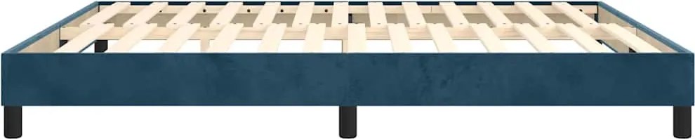 Rám postele s boxspringem tmavě modrý 180x200 cm samet 3120788