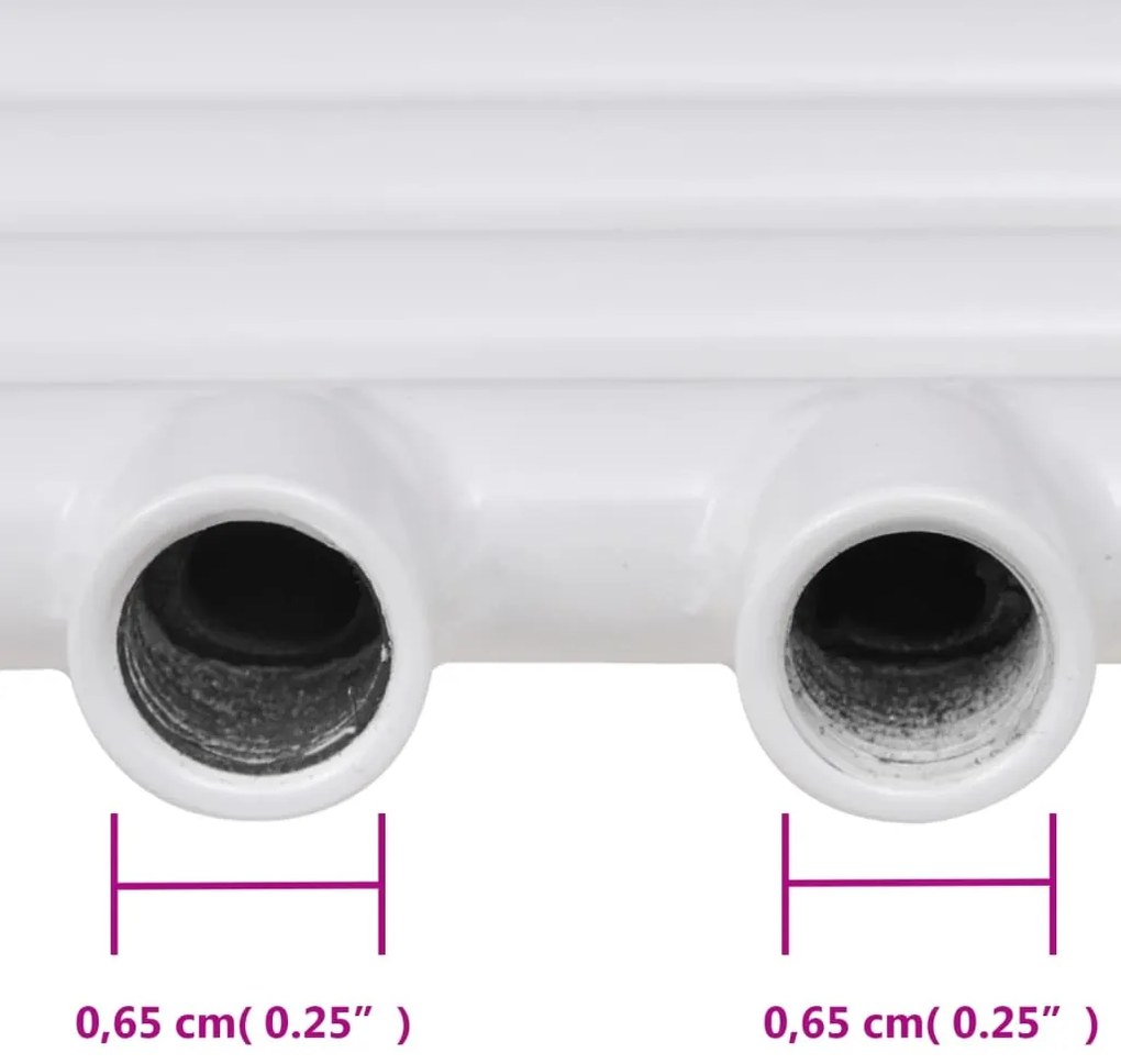 vidaXL Žebříkový radiátor na ručníky rovný ústřední topení 500 x 764 mm