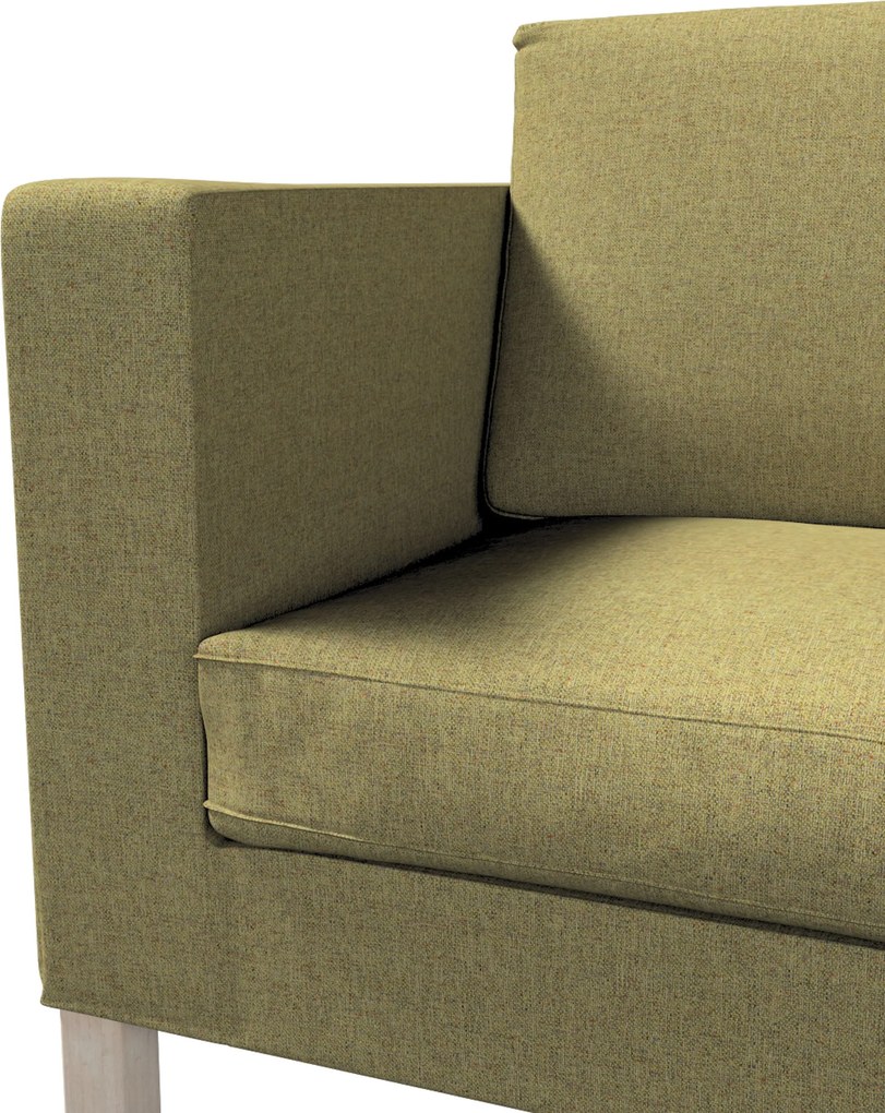 Potah na pohovku IKEA Karlanda rozkládací, krátký barva zelená látka pletený vzor