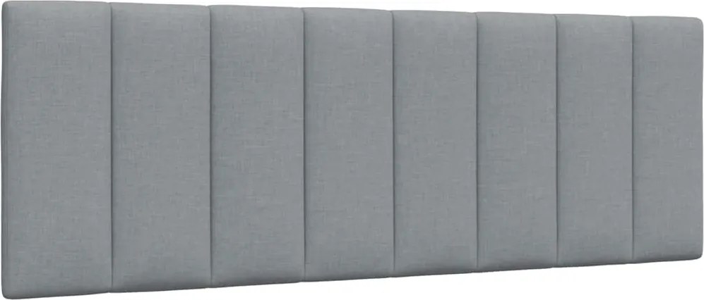 Rám postele bez matrace Hanko světle šedý 140 x 200 cm textil 3310391