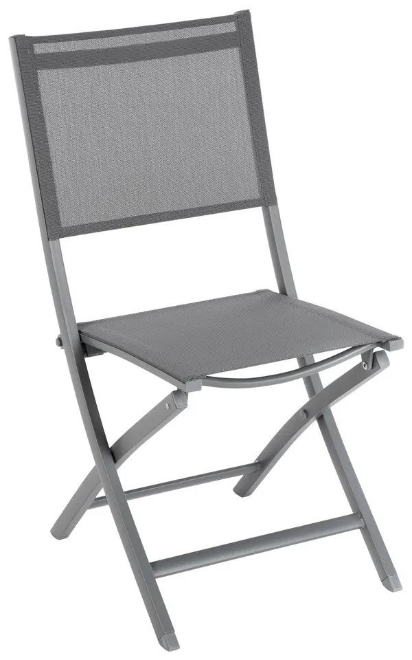 zahradní židle, skládací, na balkoně, barva tmavě šedá | BIANO
