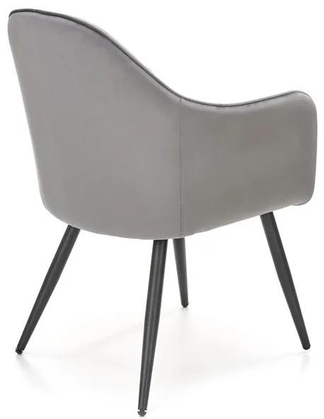 HALMAR K464 židle šedá