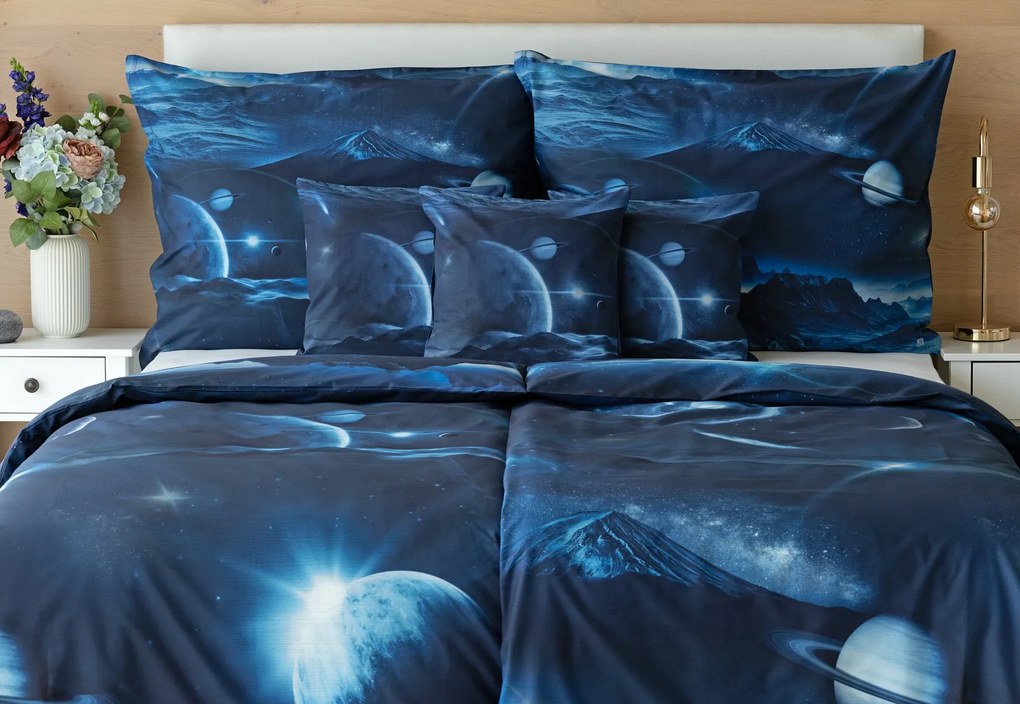 Matějovský povlečení Galaxie Bavlna deluxe digitál Rozměr: 140 x 220 cm, 70 x 90 cm