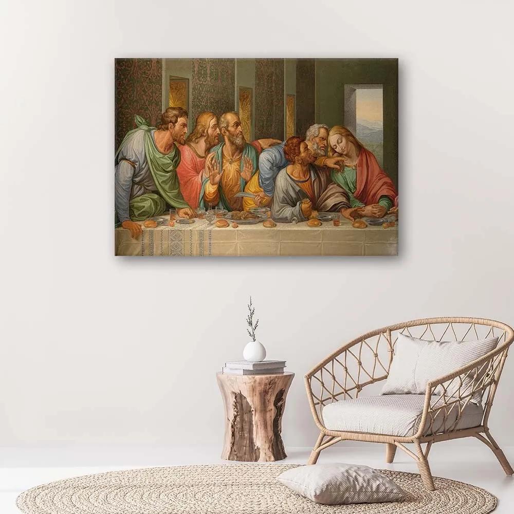 Obraz na plátně REPRODUKCE Poslední večeře - Da Vinci, - 120x80 cm