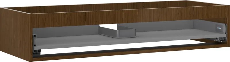 Mexen Box-A, závěsná skříňka 120 cm, 1 zásuvka, ořech, 91AX0-1200-235-1-86